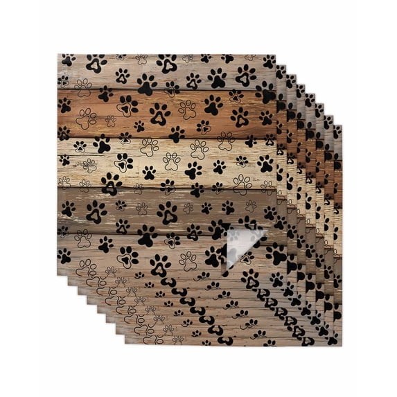 Brown Beige Cloth Napkins Set of 8 Reusable Dinner Napkins, Rustic ...