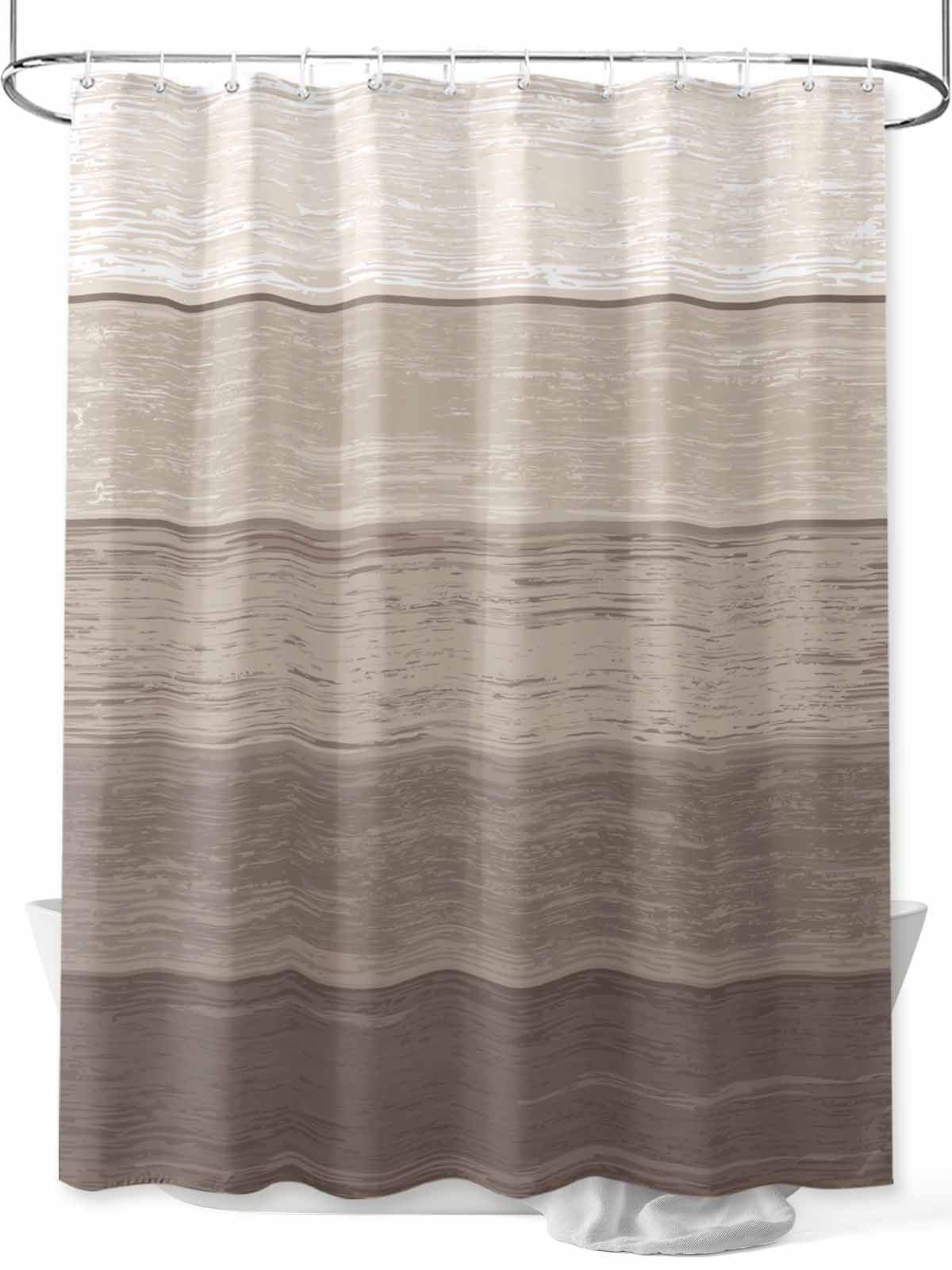 Brown And Beige Shower Curtainsnull