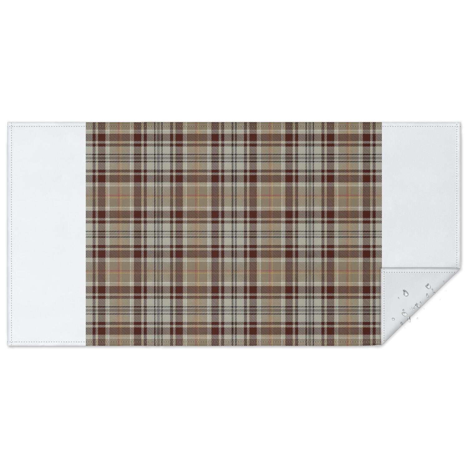 Brown Beige Plaid Checkered Pattern Rectangle Tablecloth 60"x120 ...