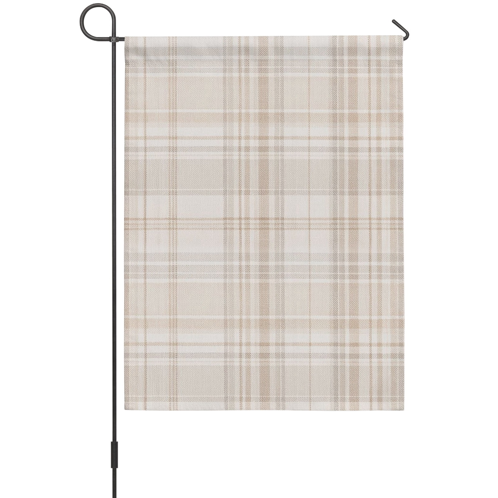 Brown Beige Plaid Garden Flags For Outdoor, Buffalo Checkered Farmhouse ...