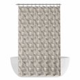 Brown Beige Rattan Shower Curtain - Water Repellent Fabric Shower ...