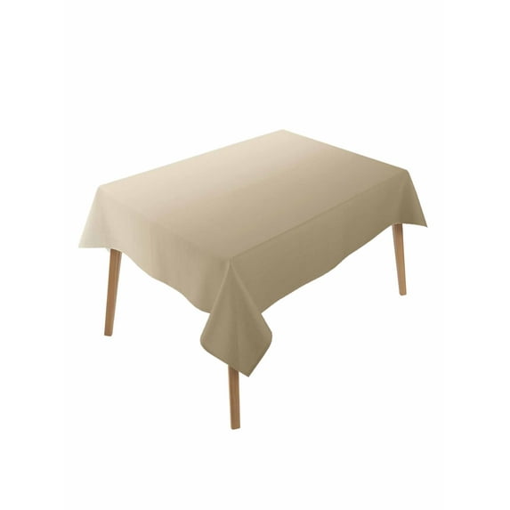 Brown Beige Table Cloth, Gradient Monochrome Modern Country Waterproof ...