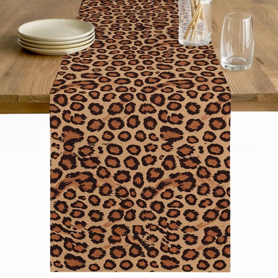 Brown Beige Table Runner 120 Inches Long Farmhouse Dress Scarves ...