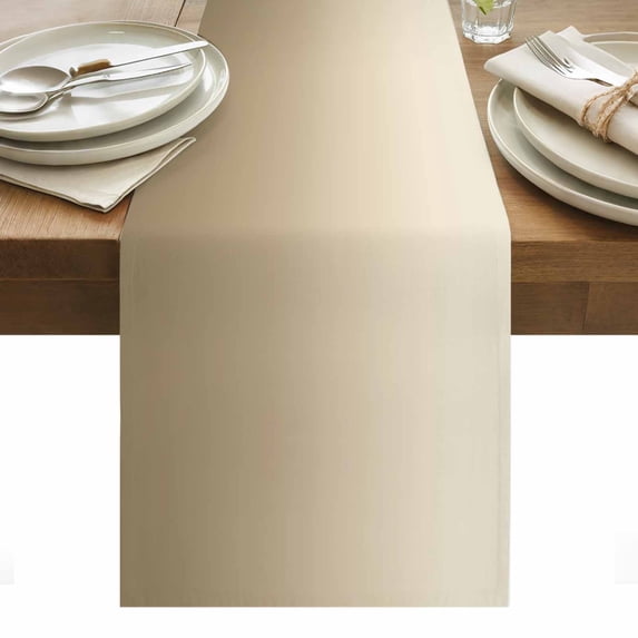 Brown Beige Table Runner - 36 Inch Long, Kitchen Dining Table Runner ...