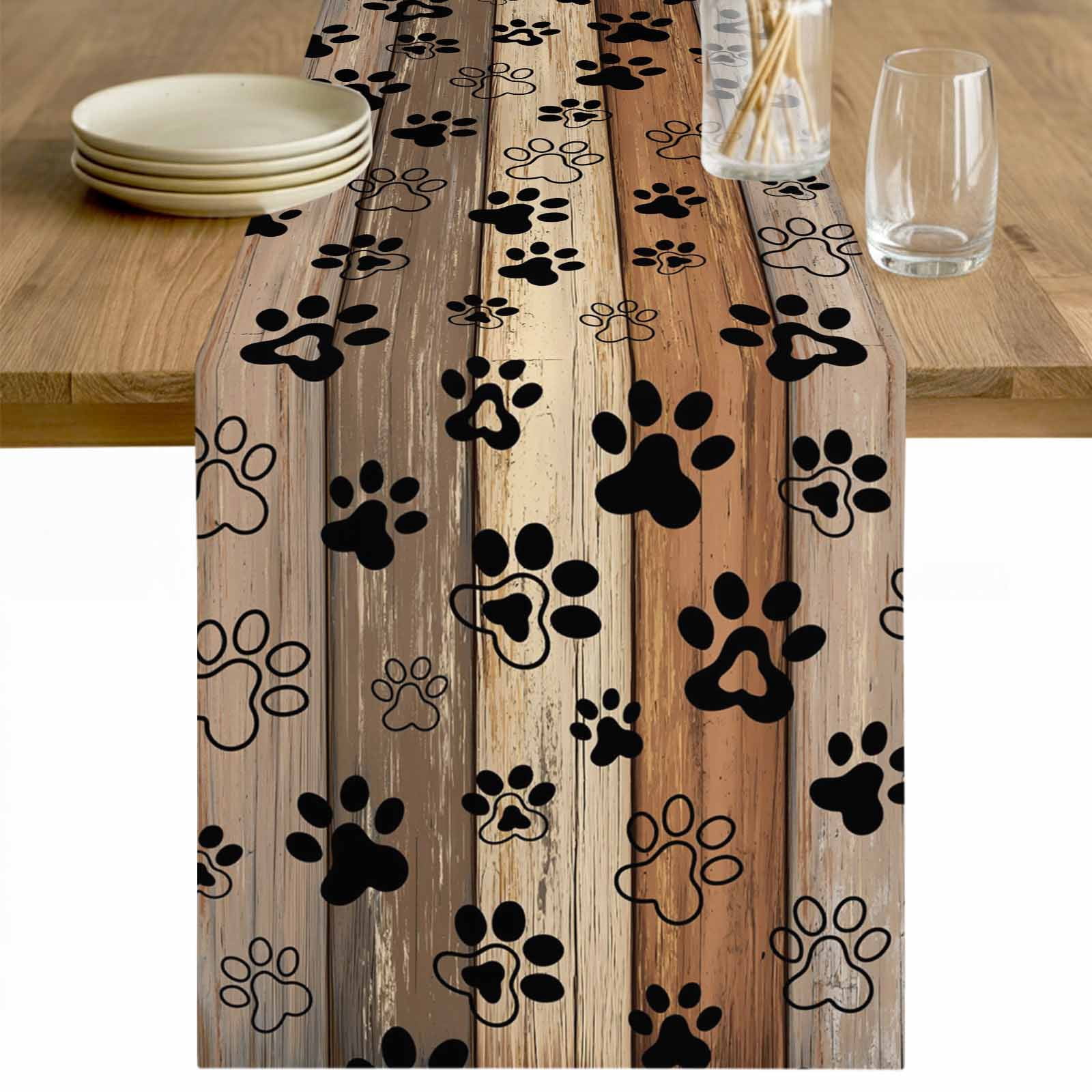Brown Beige Table Runner 48 Inches Long Farmhouse Dress Scarves, Rustic ...