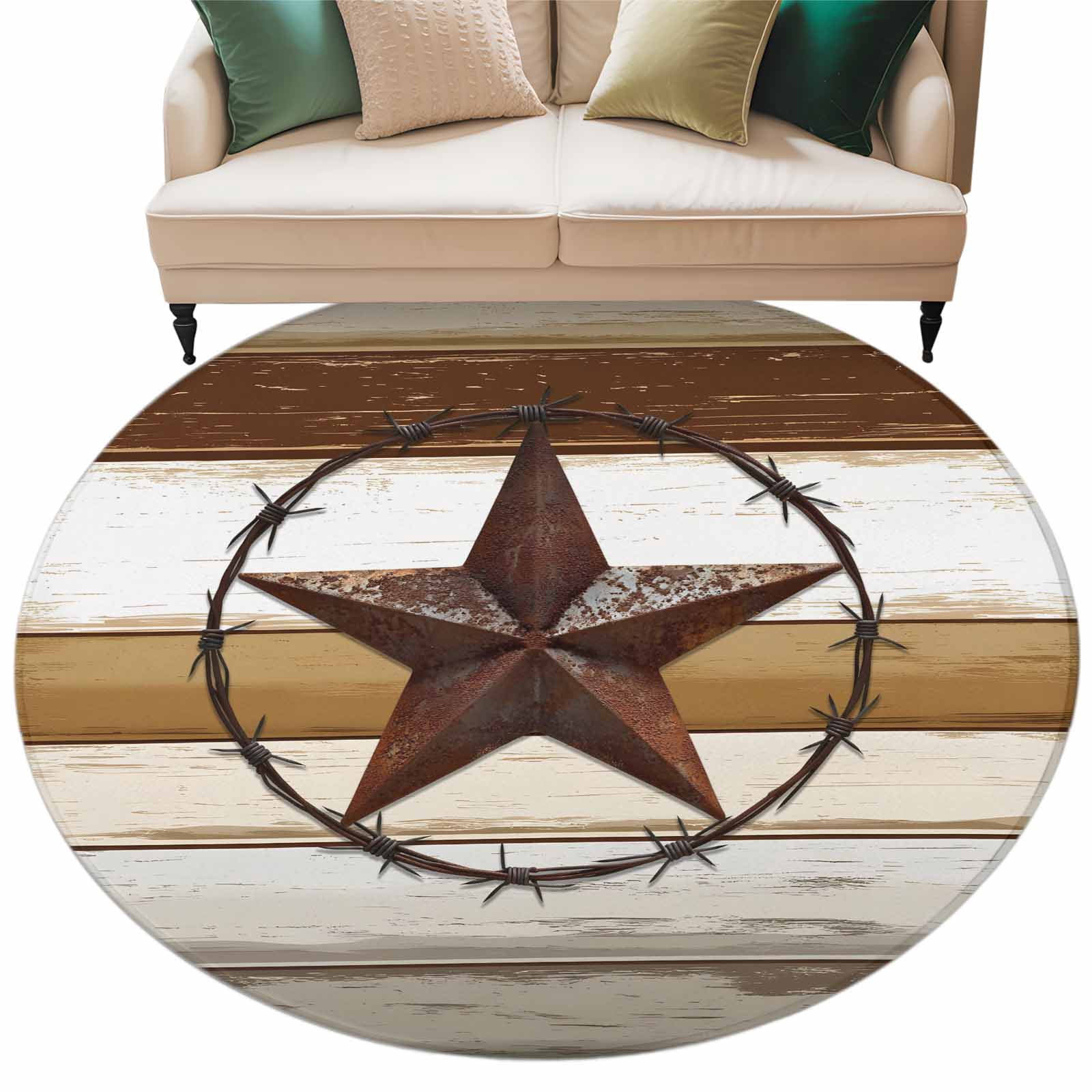 Brown Beige Texas Star Large Area Rugs for Bedroom Living Room, Soft ...
