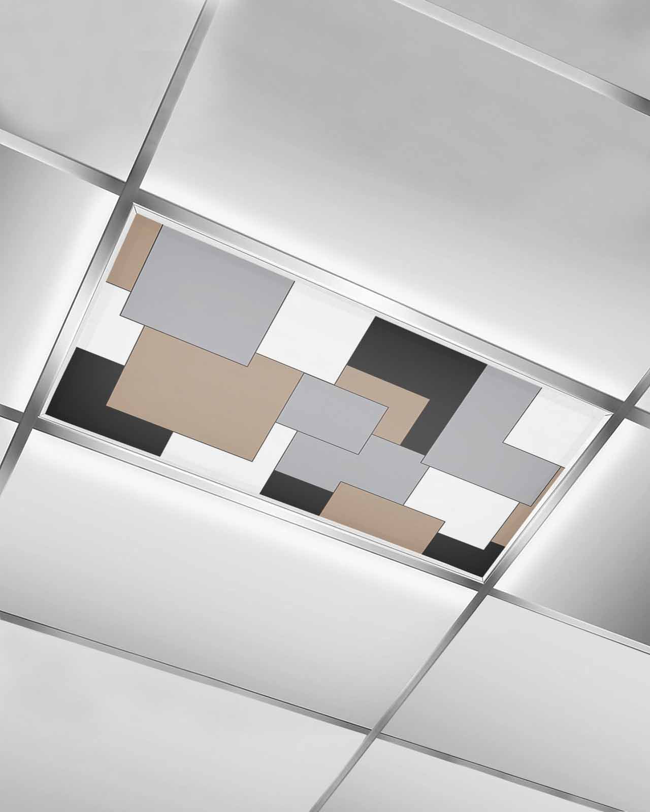 Brown Black Grey Fluorescent Light Covers for Ceiling Lights 4x2 feet,1 ...