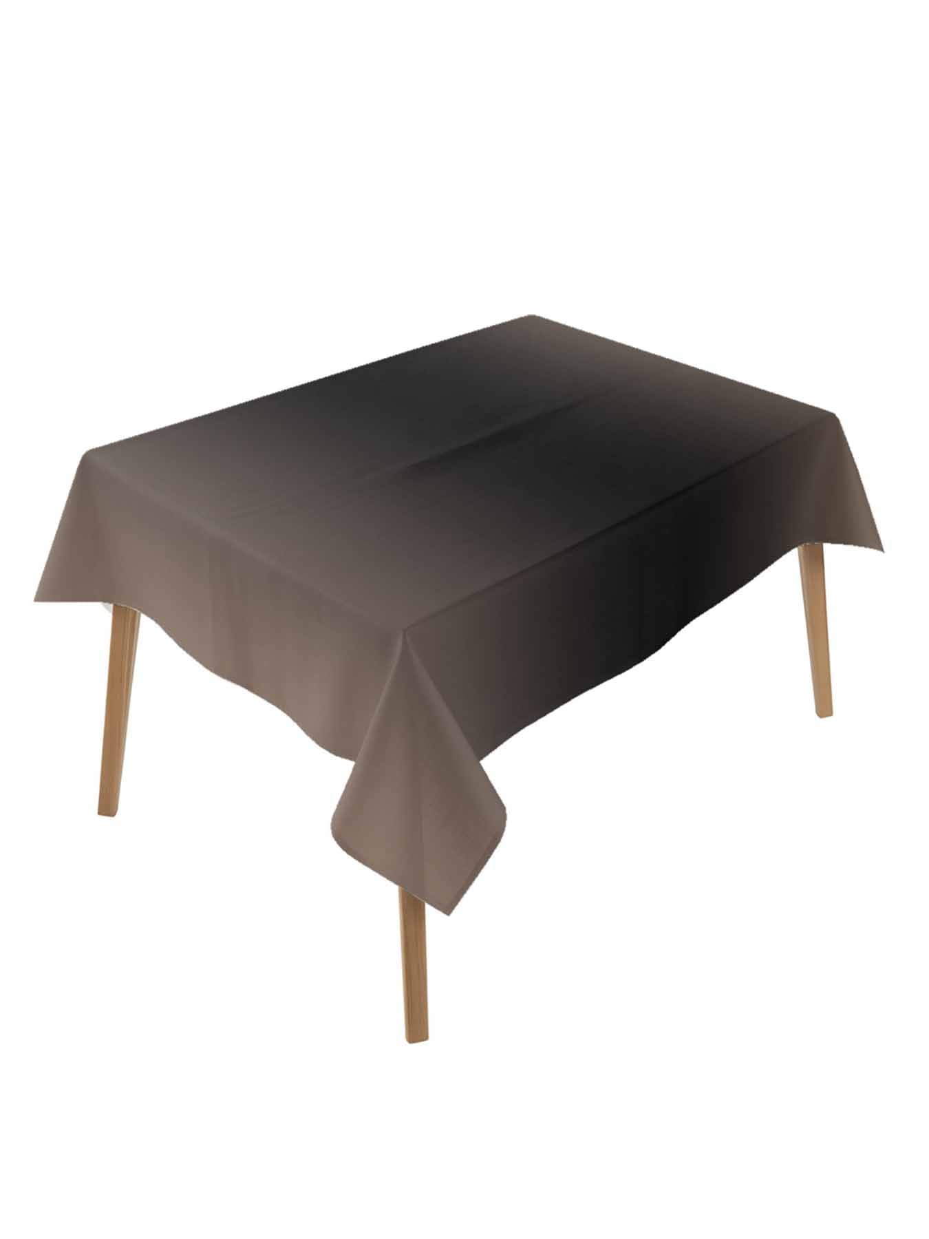 Brown Black Ombre Table Cloth, Modern Gradient Abstract Art Waterproof ...