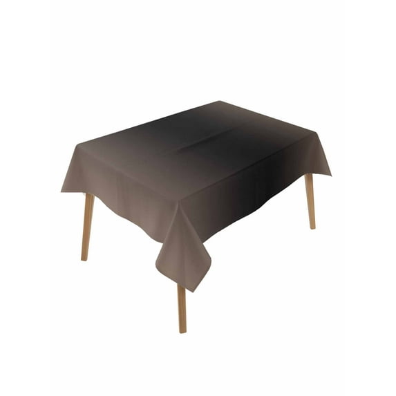 Brown Black Ombre Table Cloth, Modern Gradient Abstract Art Waterproof ...