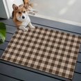 Brown Black Plaid Small Area Rugs 2x3 Country Rustic Farmhouse Classic ...