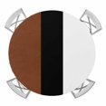Brown Black White Boho Round Tablecloth for 55-60 Inch Tables, Fitted ...