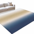 Brown and Blue Gradient Area Rugs 3x5ft Minimalist Navy Blue Ombre ...