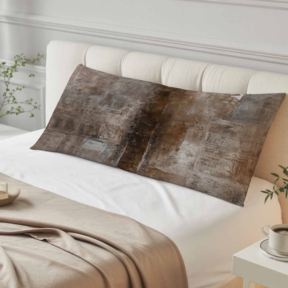 Brown Body Pillow Cover, Pillowcase Protectors with Zipper, Breathable ...