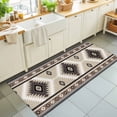 Brown Boho Aztec Geometric Rectangle Area Rug 2x6ft,Living Room Rug Non ...