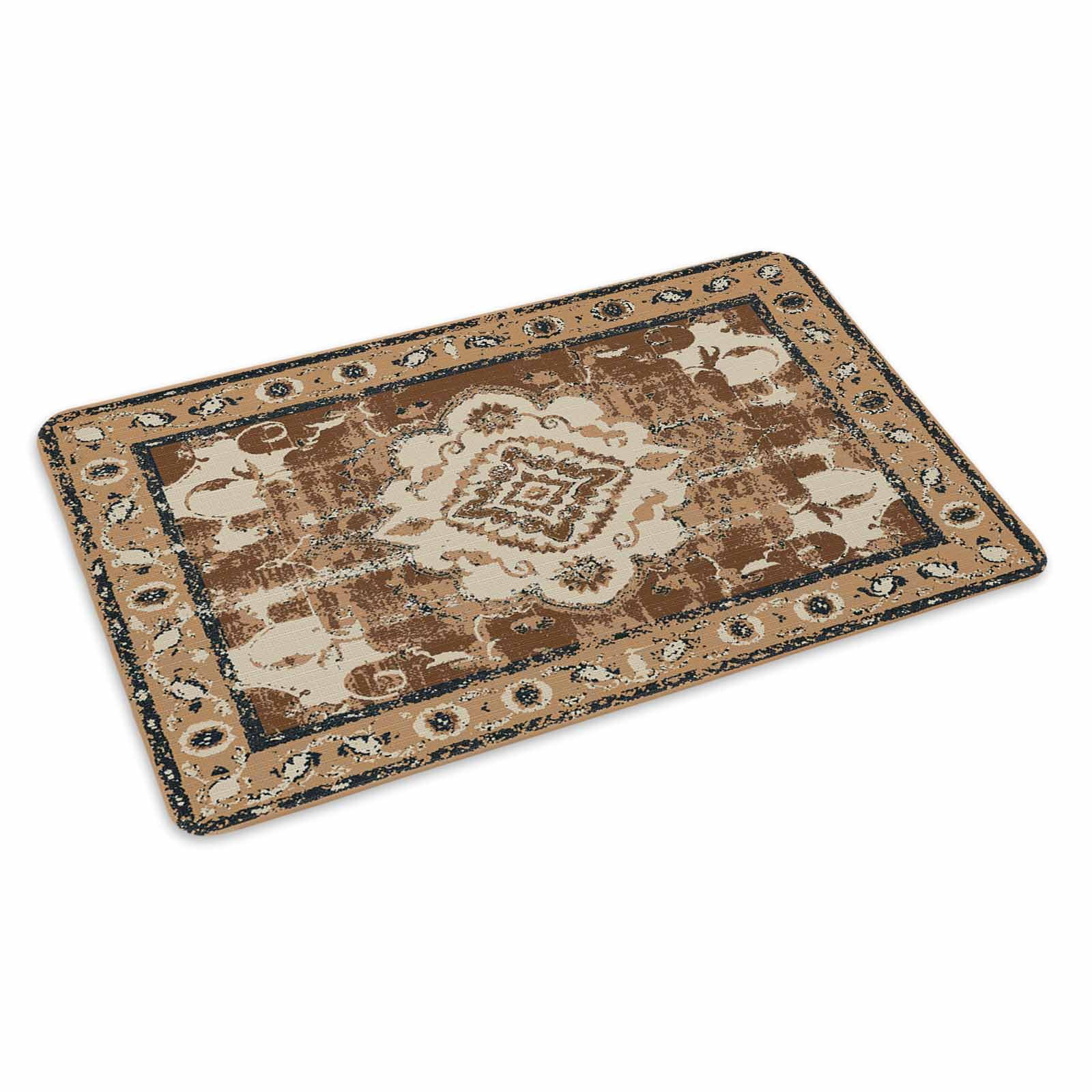 Brown Boho Doormat Outdoor Entrance 18"x30", Retro Western Rustic ...