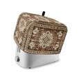 Brown Boho Small Toaster Cover 2 Slice, Kitchen Appliance Covers, Retro ...