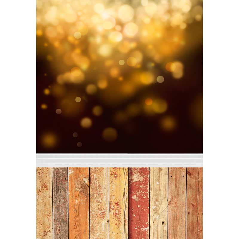Brown Bokeh Photography Backdrops Vintage Wooden Floor Backgrounds for ...