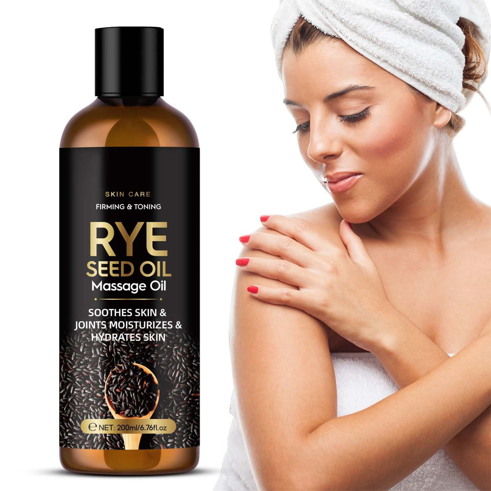 Brown Bottle Moisturizing Smoothss Skin Rye Seed Oil Massage ...