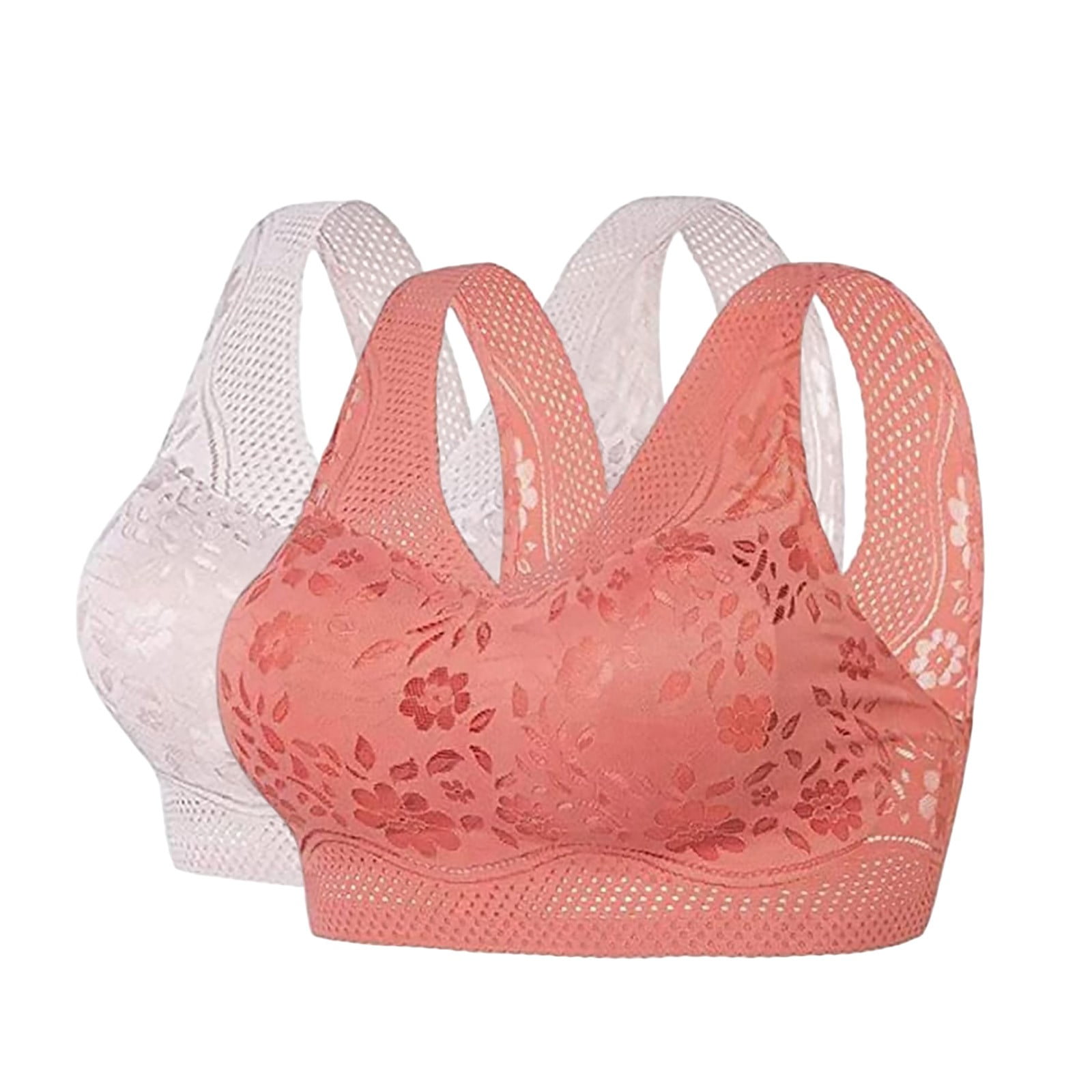 Brown Bra High Support Bras for Women Adjustable Strap Full Coverage Up ...