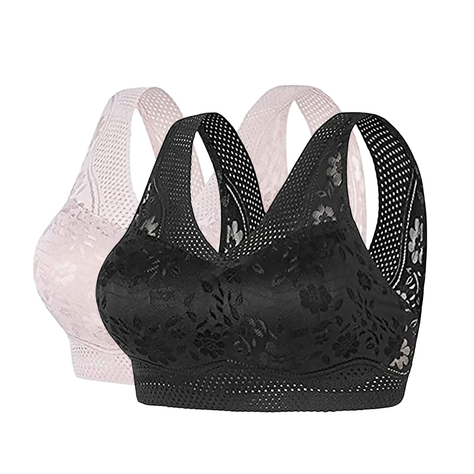 Brown Bra High Support Bras for Women Adjustable Strap Full Coverage Up ...