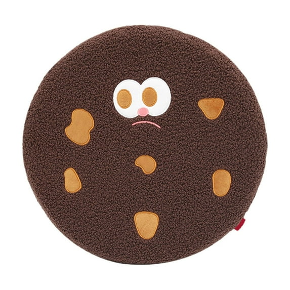 Brown Brown Cookie Shaped Seat Cushion For Office Chair Dining Chair ...