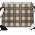 Brown Buffalo Backdrop for Photography, Lattice Photo Backdrop Portrait ...