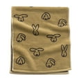 Brown Bunny Jacquard Towel Easter Extra Thick Extra Large Absorbent ...