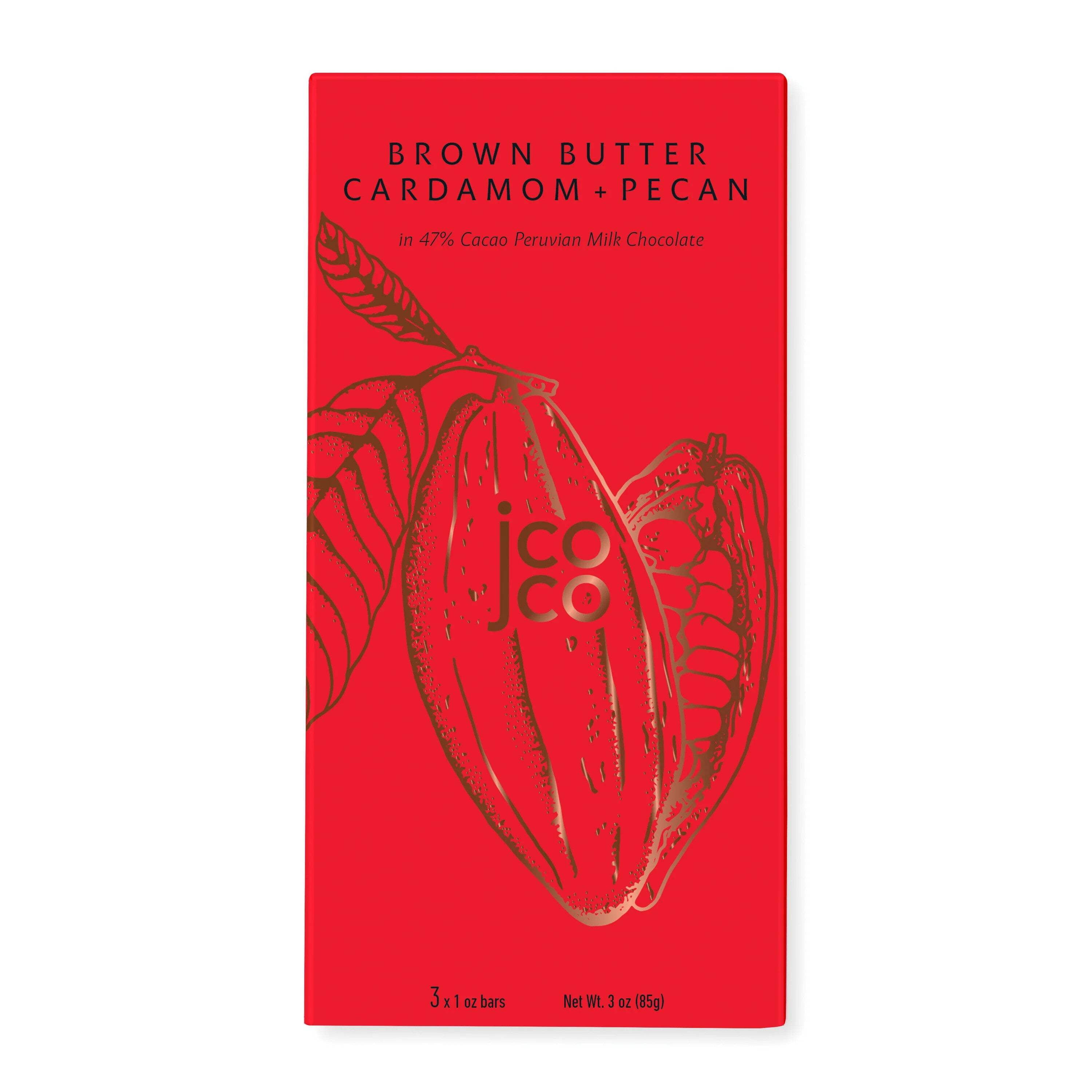 Brown Butter Cardamom and Pecan Dark Milk Chocolate Bar - Walmart.com