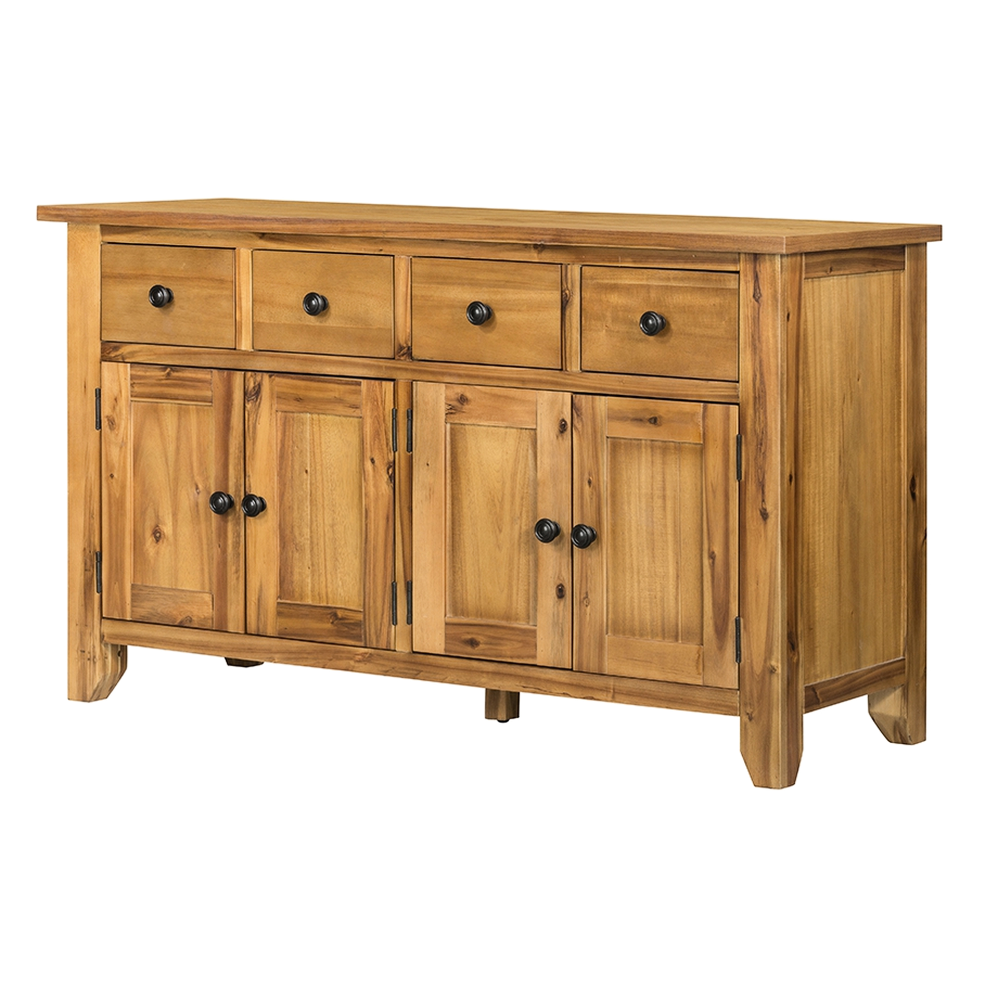 Brown Cabinet For Concealing杂物 - 55.1x18.9x31.5", In Classic And Rustic ...