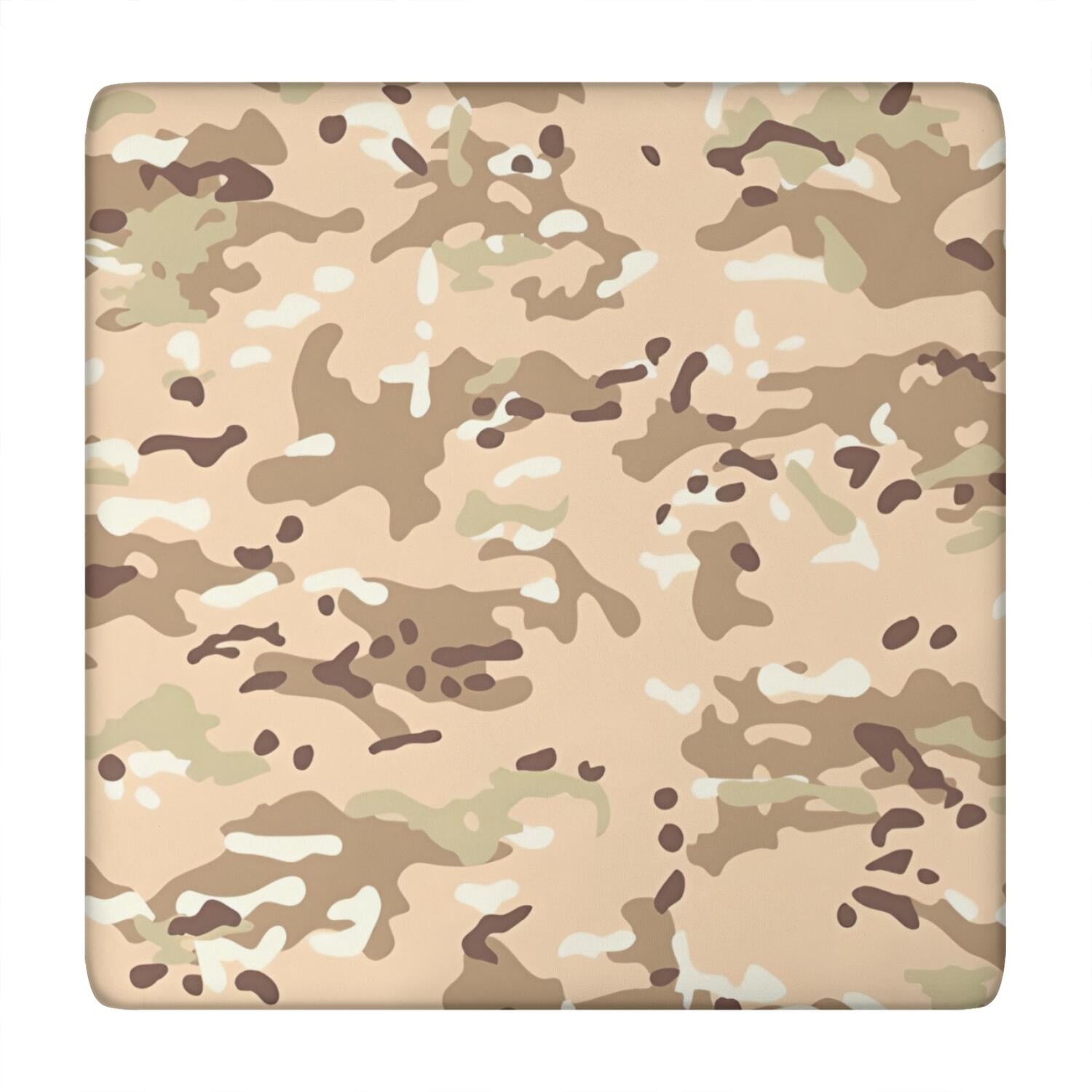 Brown Camo Speckled Pattern Square Fitted Tablecloth with Elastic Edge ...