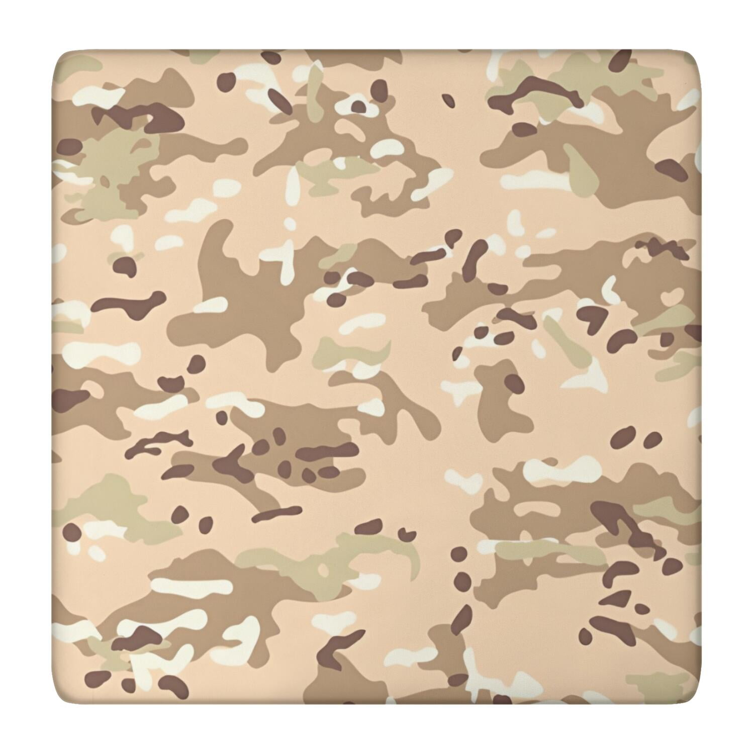 Brown Camo Speckled Pattern Square Fitted Tablecloth with Elastic Edge ...