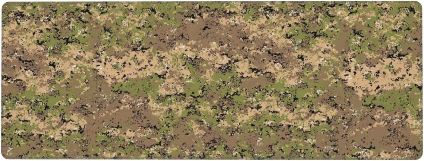Brown Camouflage Large Mouse Pads Rectangle Long Extended Big Stitched ...