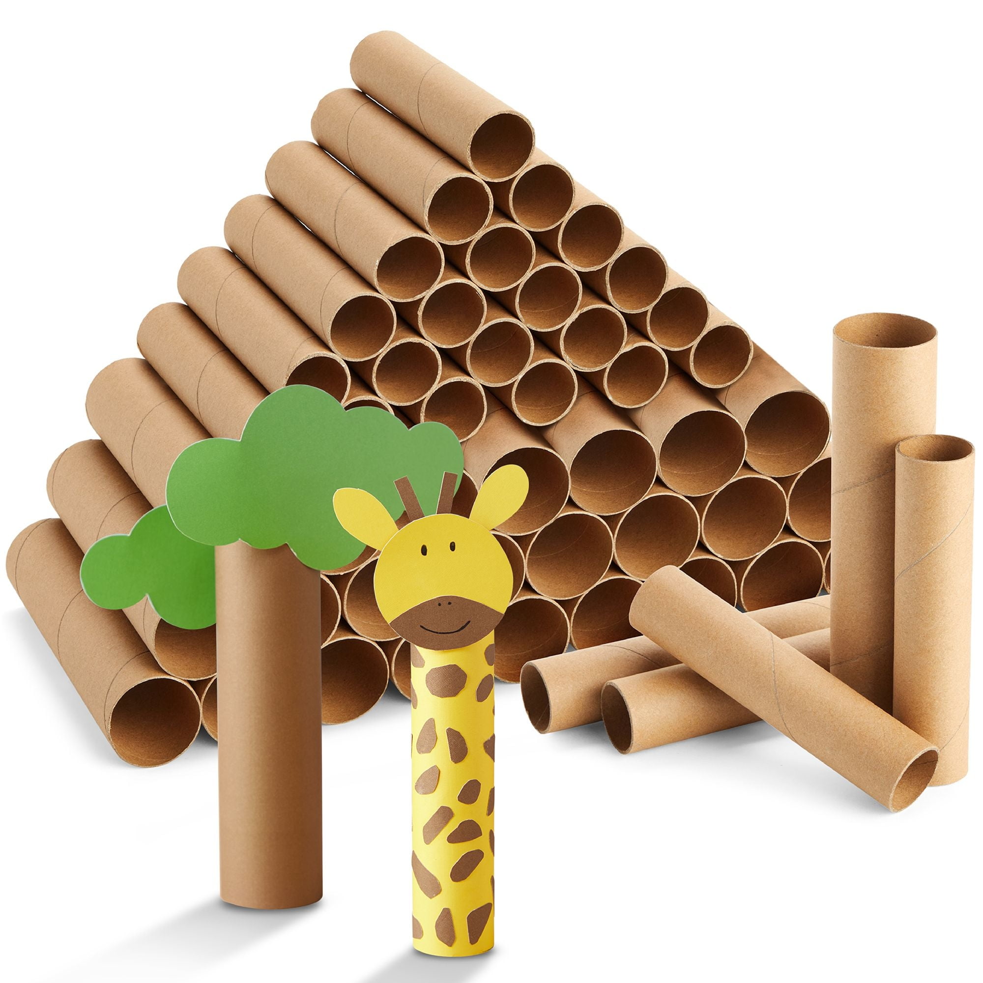 Walmart 50-Pack Brown Craft Paper Rolls, 2 Sizes of Sturdy Cardboard ...