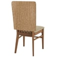 Brown Chair Back Covers Set of 2 White Dots and Lines Fiber Abstract ...