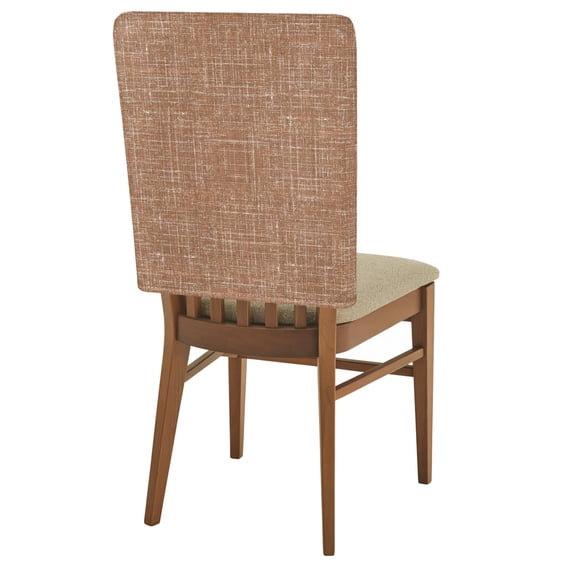 Brown Chair Back Covers Set of 8 Abstract Modern Farmhouse Solid Color ...