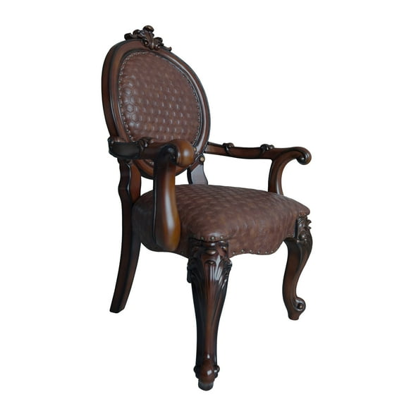 Brown Cherry Arm Chairs (Set of 2 for Dining) | Luxurious Comfort and ...