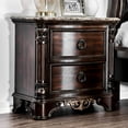 Brown Cherry Finish Solid Wood Bedside Furniture | Create a Cozy ...