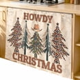 Brown Christmas Cabinet Curtains 35"W x 35"L,Dustproof Sink Skirt ...
