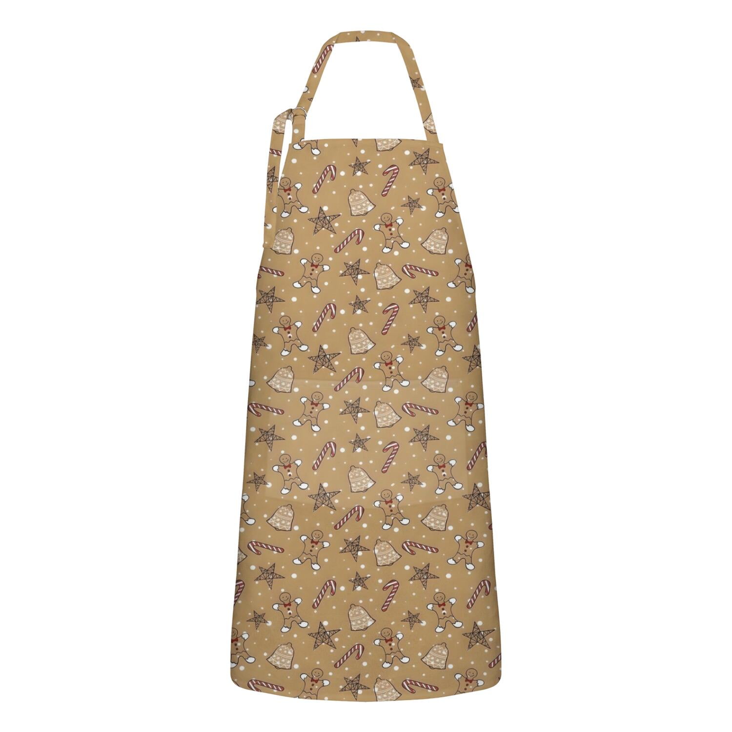 Brown Christmas Apron-Garden Aprons for Women with Pockets-Cotton Linen ...