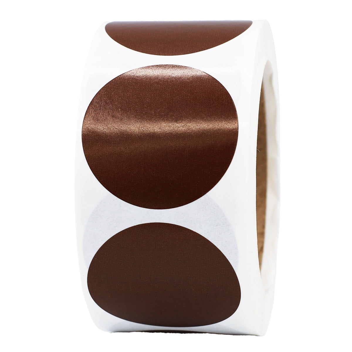 Brown Circle Stickers | 2" Inches Round | 500 Pack - Walmart.com