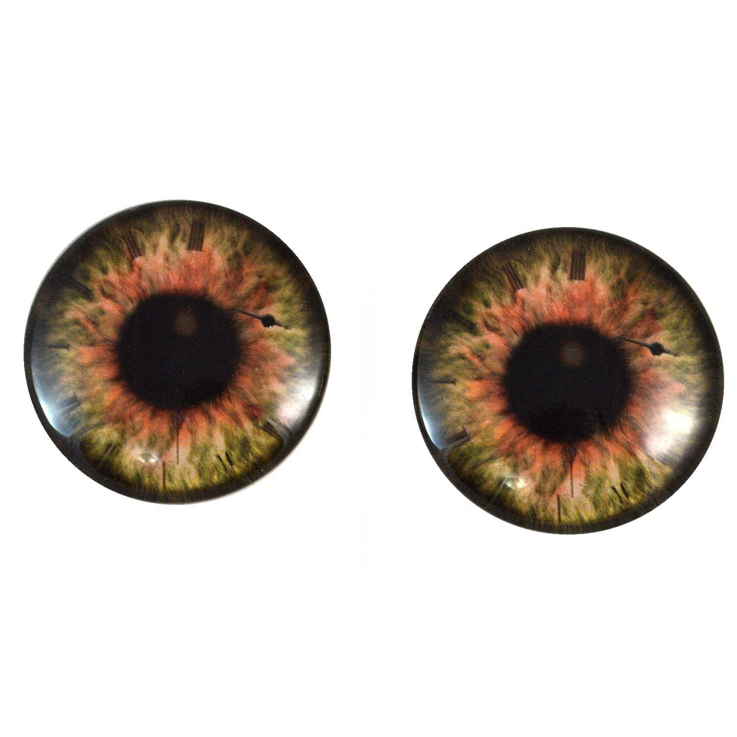 Brown Clockface Steampunk Glass Eyes - Walmart.com