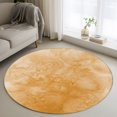 Brown Clouds 4FT Round Area Rug Modern Abstract Art Fantasy Smoke Fog ...