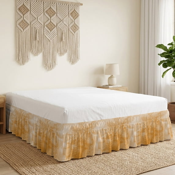 Brown Clouds Bed Skirt Bed Skirts California King Size 18 Inch Drop ...