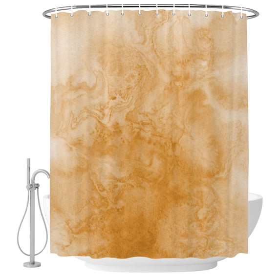 Brown Clouds Shower Curtain for Bathroom, Modern Abstract Art Fantasy ...