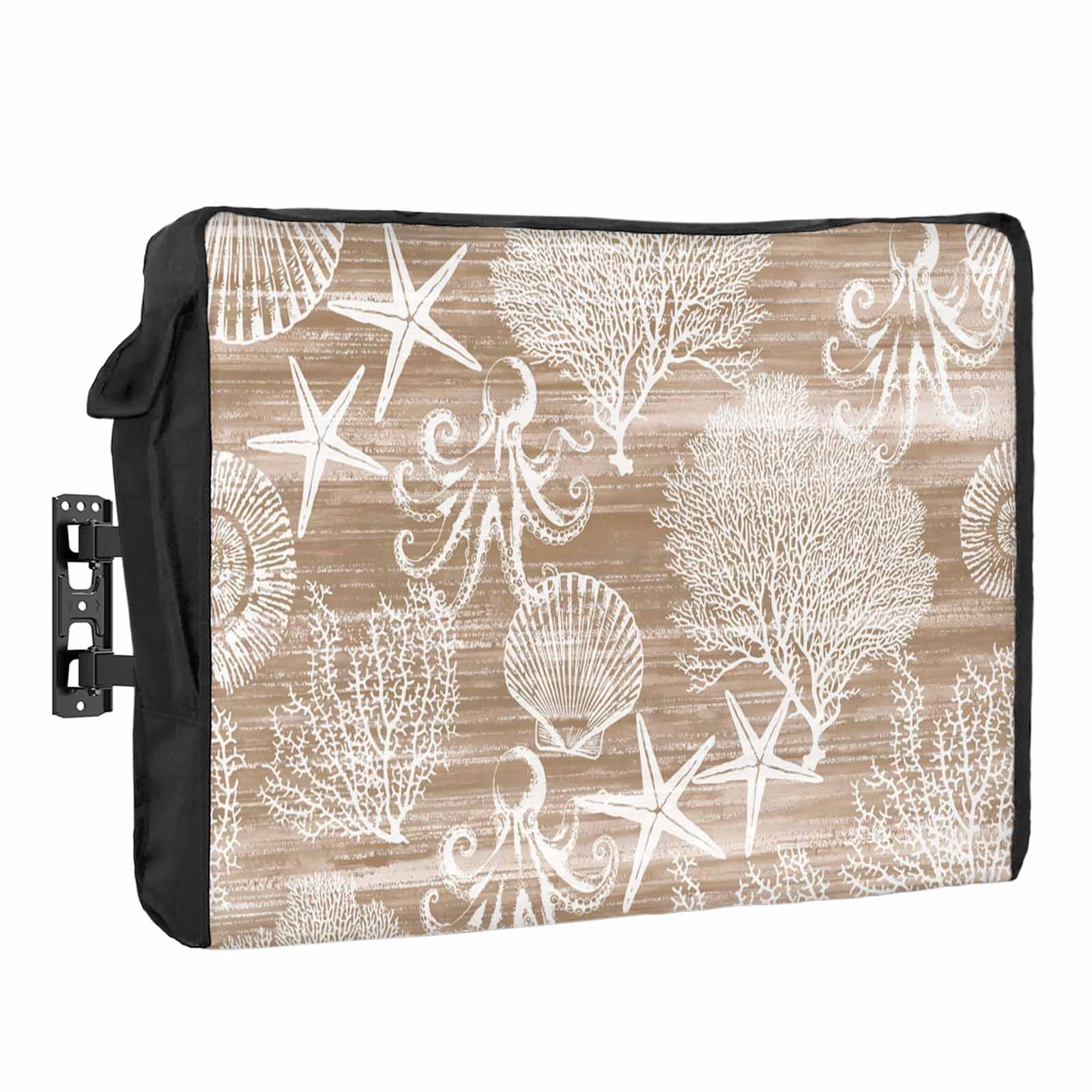 Brown Coastal Outdoor TV Cover 60 to 65 inch Weatherproof Waterproof ...