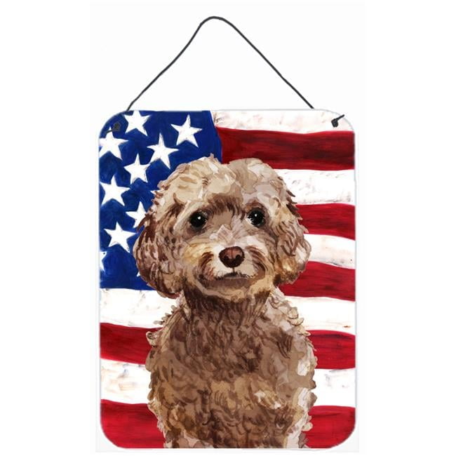 Brown Cockapoo Patriotic Wall or Door Hanging Prints - Walmart.com