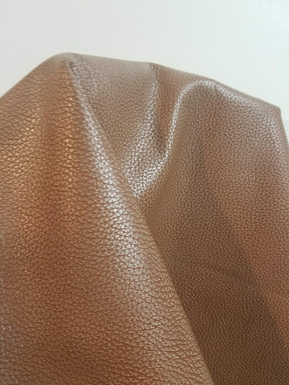 Brown Cognac Soft Upholstery Chap Cowhide Genuine Leather Hide Skin (20 ...