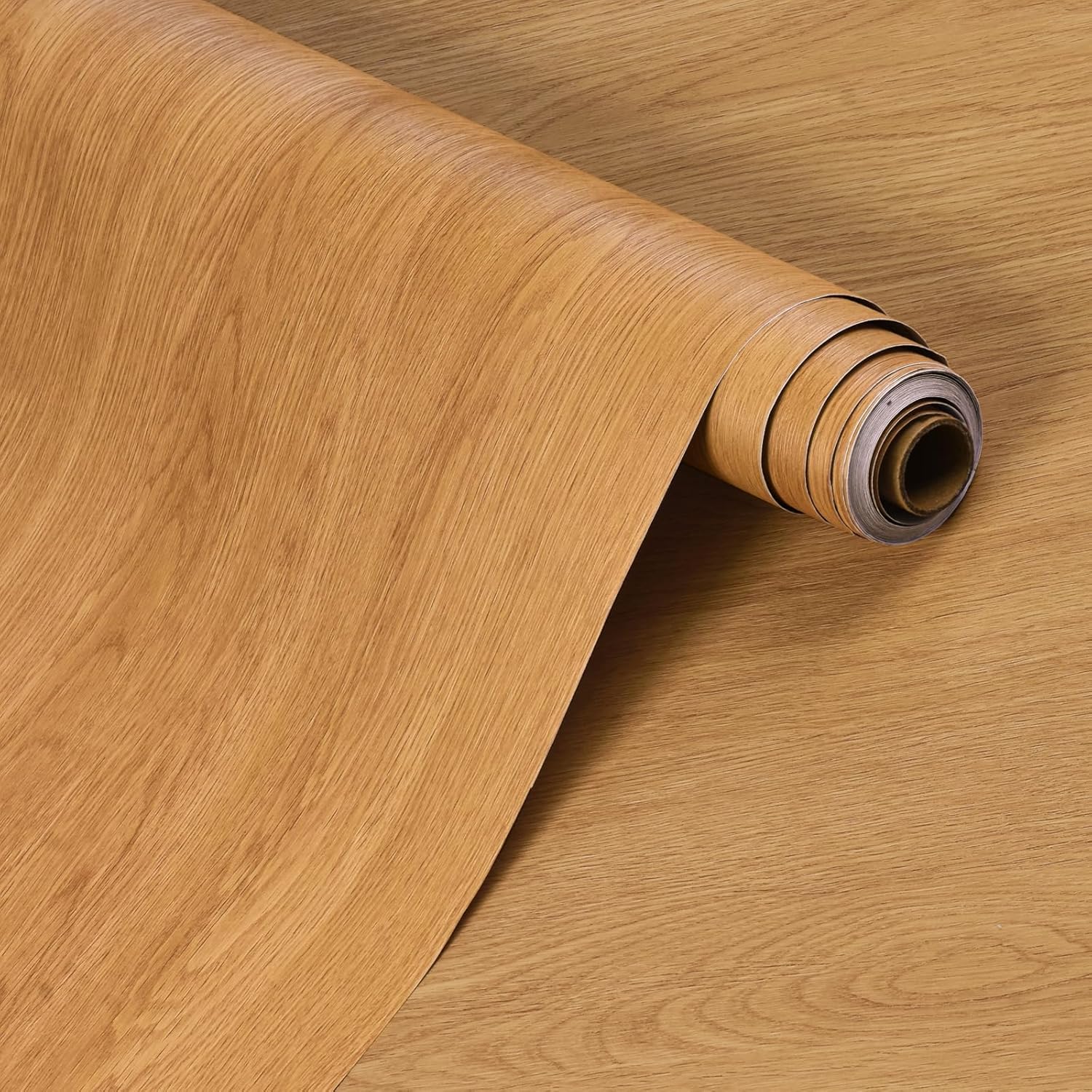 Brown Contact Paper Peel and Grain Wallpaper Self Removable Walnut ...