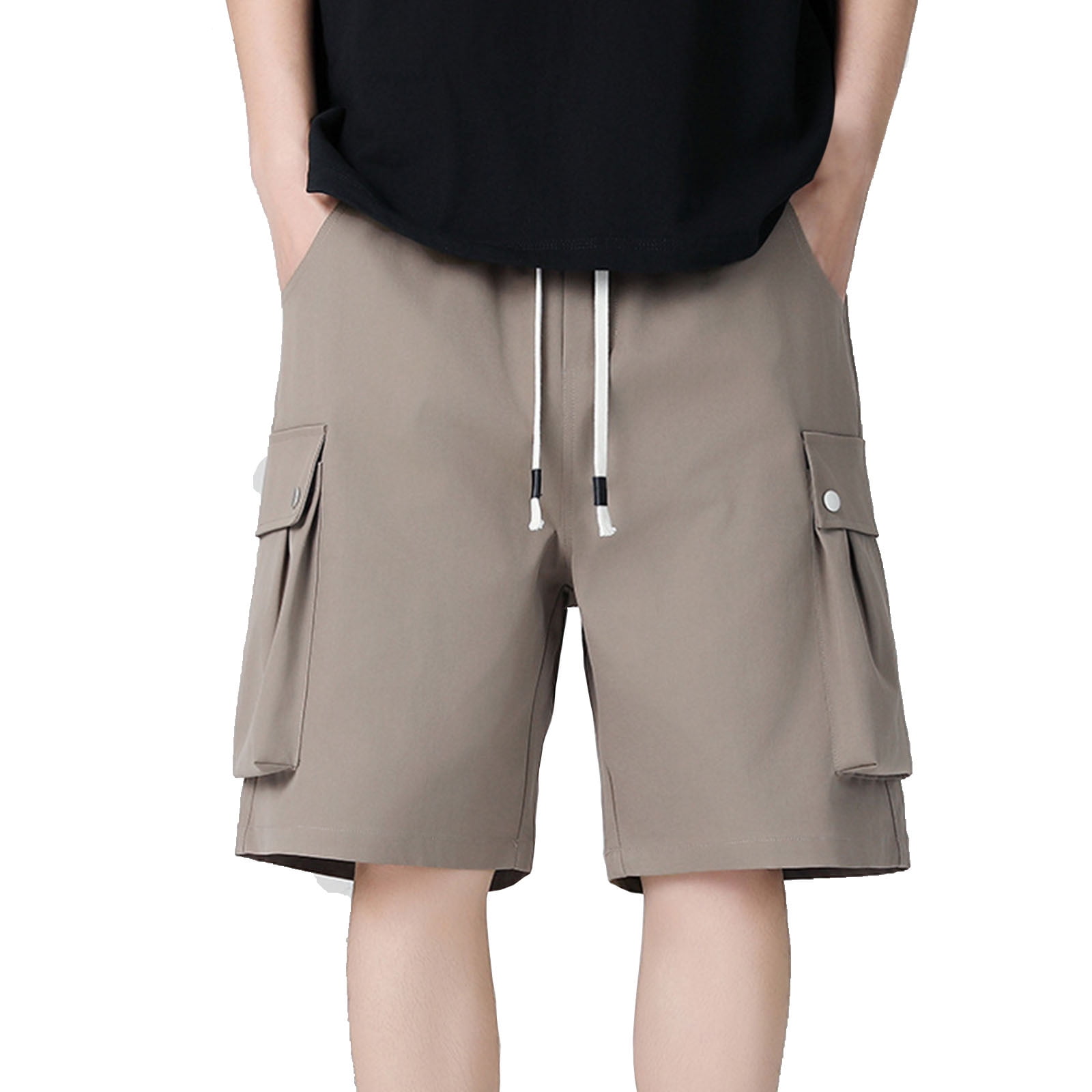 Brown Corduroy Pants for Mens Fall Winter Wild Cargo Track Gym Running ...