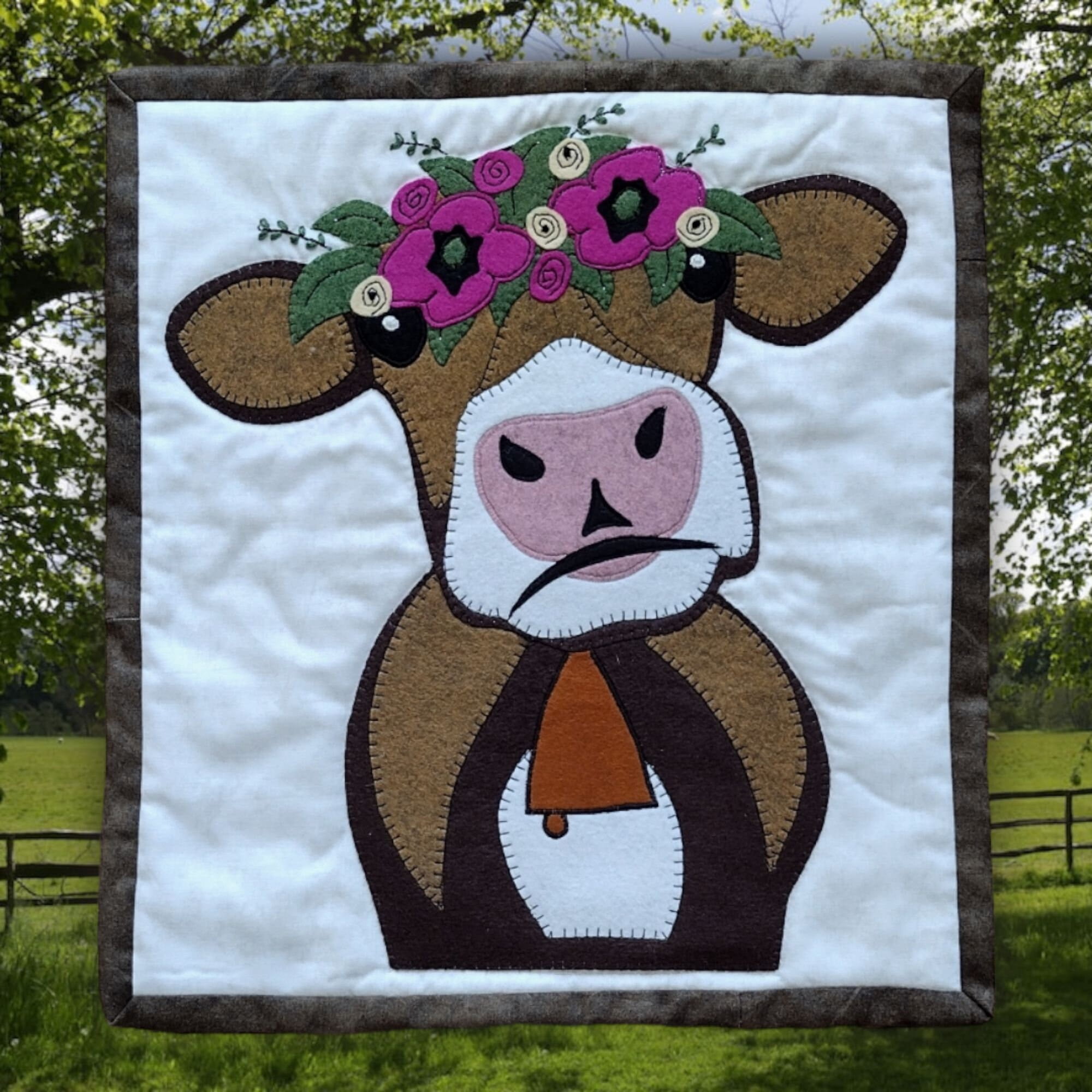 Brown Cow Quilt Pattern by Rachel's of Greenfield | Wall Hanging Quilt ...